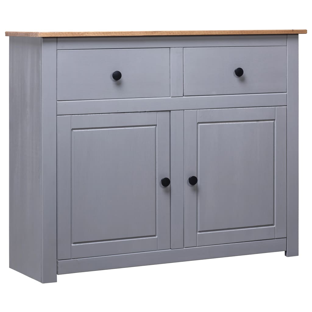 Maison Exclusive - Buffet Gris 93x40x80 cm Pin solide Assortiment ...