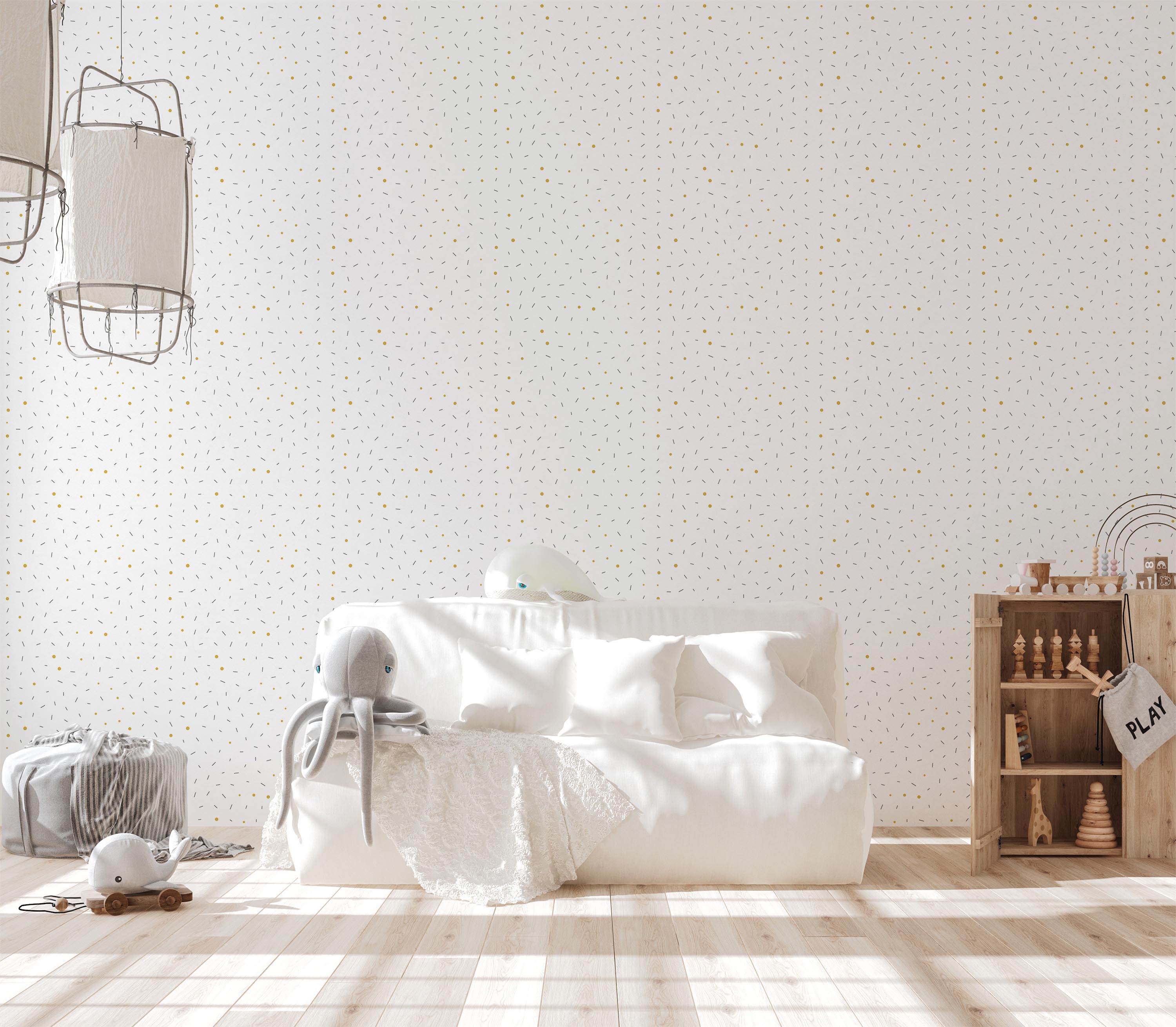 Dotted Linear Wallpaper | Leroy Merlin