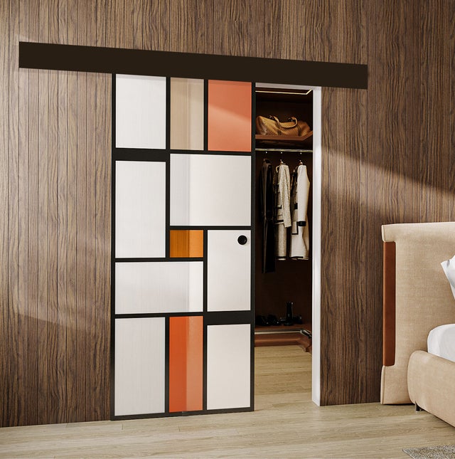 Porte coulissante sur rail verre opaque: au meilleur prix | Bricoman