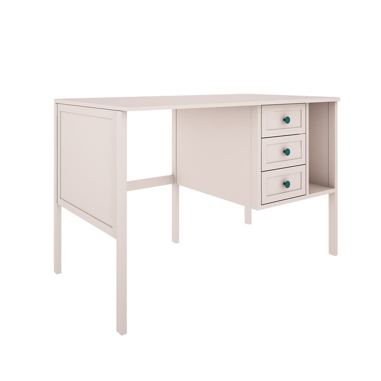 Bureau 3 tiroirs Gabriel - Beige | Leroy Merlin