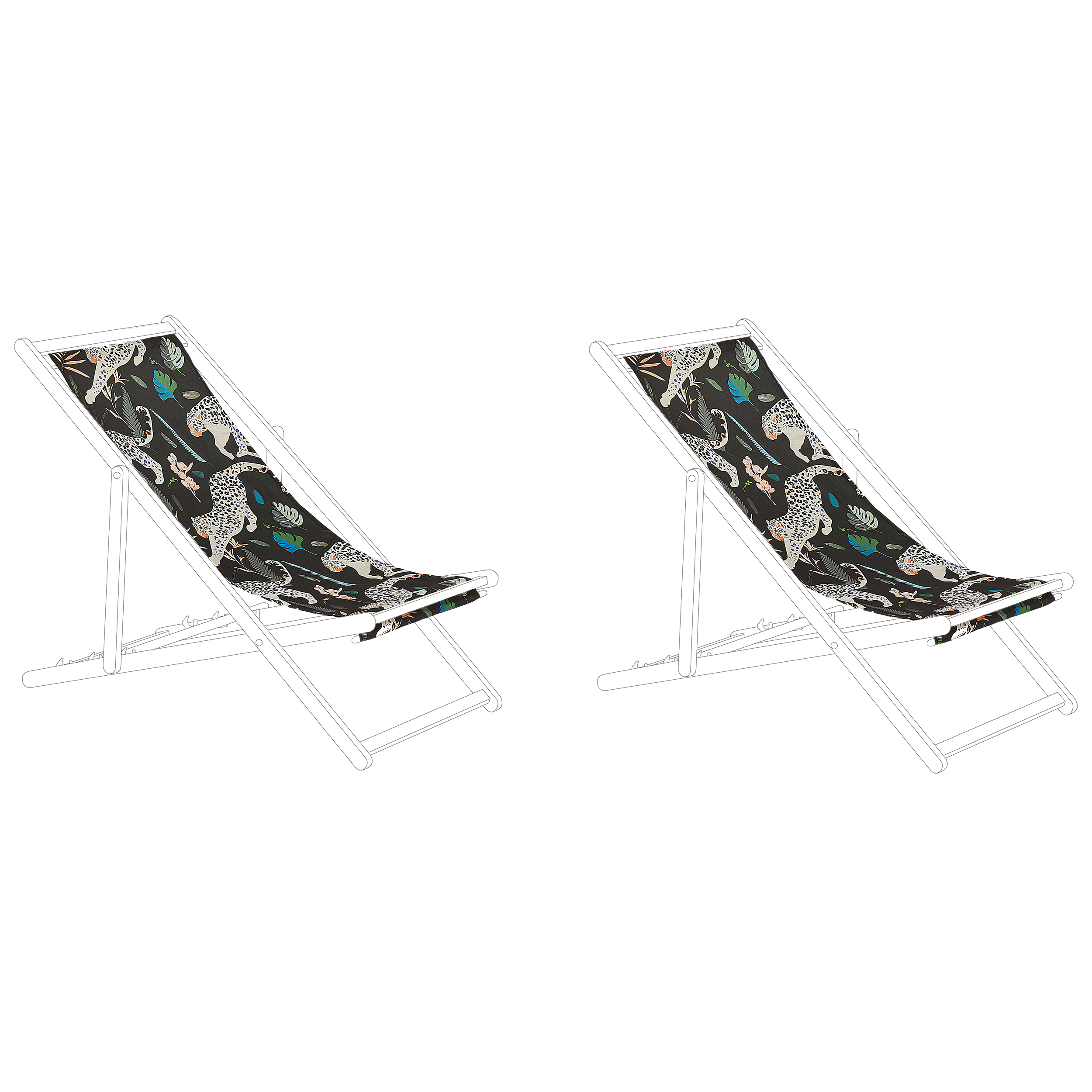 Beliani Tela extraíble Patrón animal ANZIO/AVELLINO Negro | Leroy Merlin