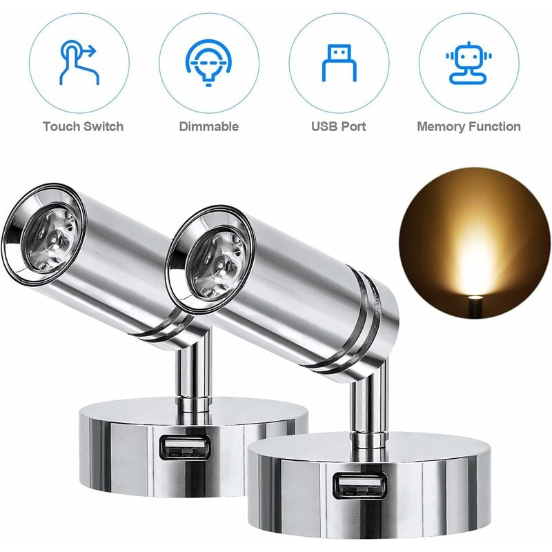 Lanterne portative,Plafonnier Spot 12v LED Liseuse,3W LED Intérieur ...