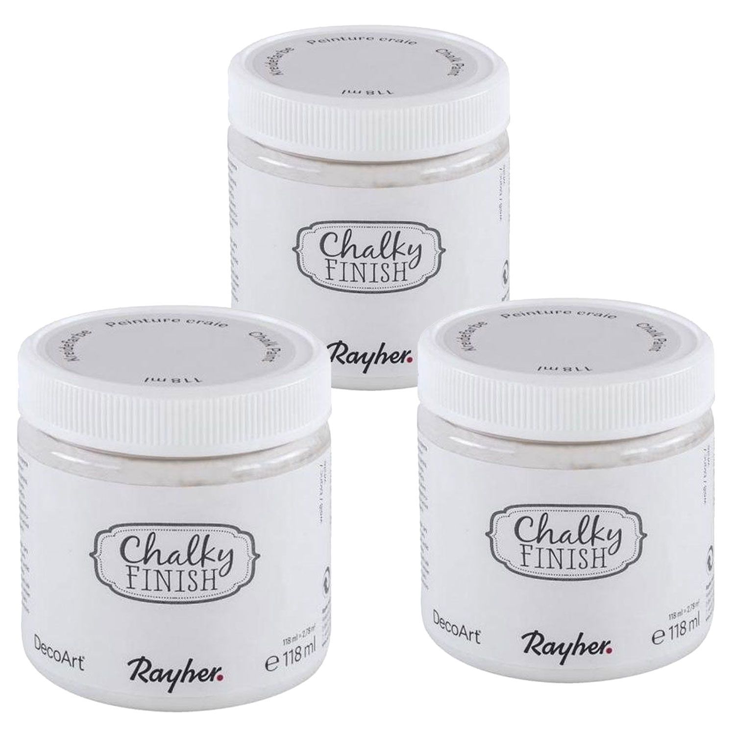 Peinture craie Chalky Finish 354 ml - blanc - Rayher | Leroy Merlin