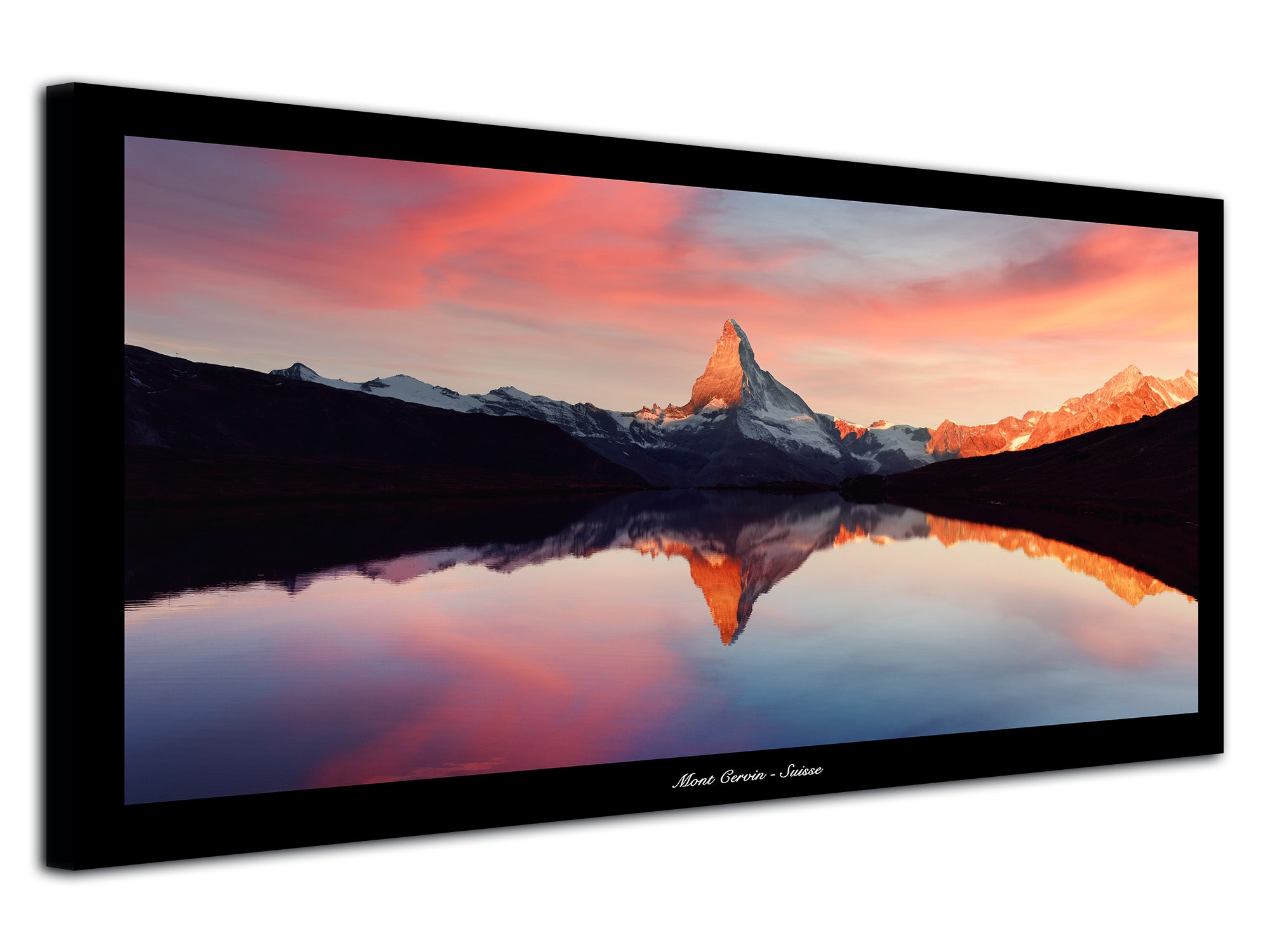 DECLINA, Tableau toile imprimée, Tableau toile paysage Mont Cervin ...