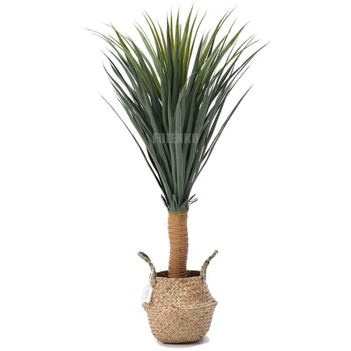 Plante artificielle Dragonnier des canaries avec pot tissé-Ø17cm H118cm ...