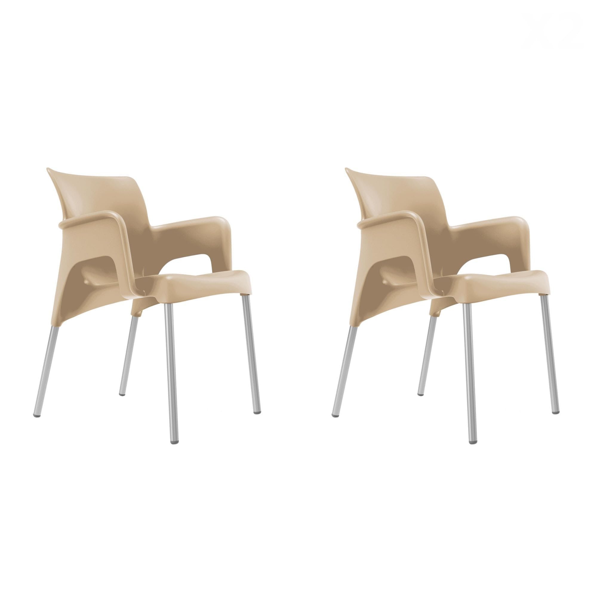 Garbar SUN Set 2 Silla Con Brazos Interior, Exterior Arena | Leroy Merlin