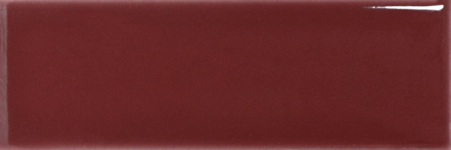 Carrelage sol / mur briquette rectangulaire uni rouge brillant 5X15 cm ...