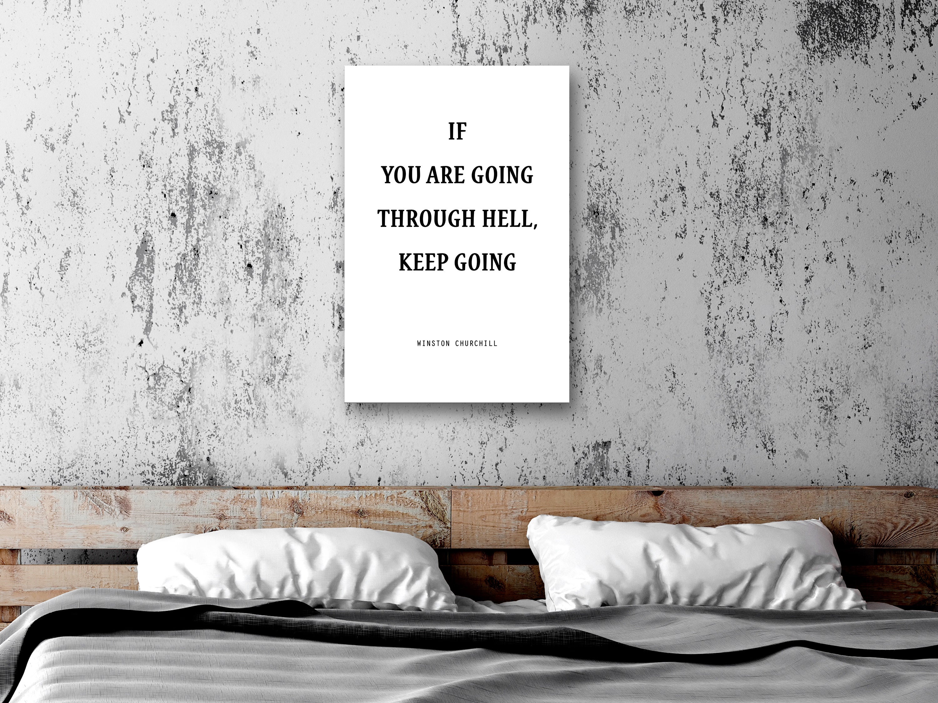 Tableau - If You Are Going Through Hell, Keep Going (1 Part) Vertical ...