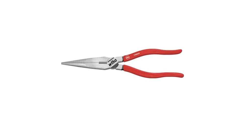 WIHA Pince demi-ronde Classic avec taillant forme droite sous blister ...