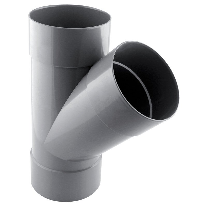 Culotte PVC évacuation 45° femelle/femelle Ø200 | Leroy Merlin