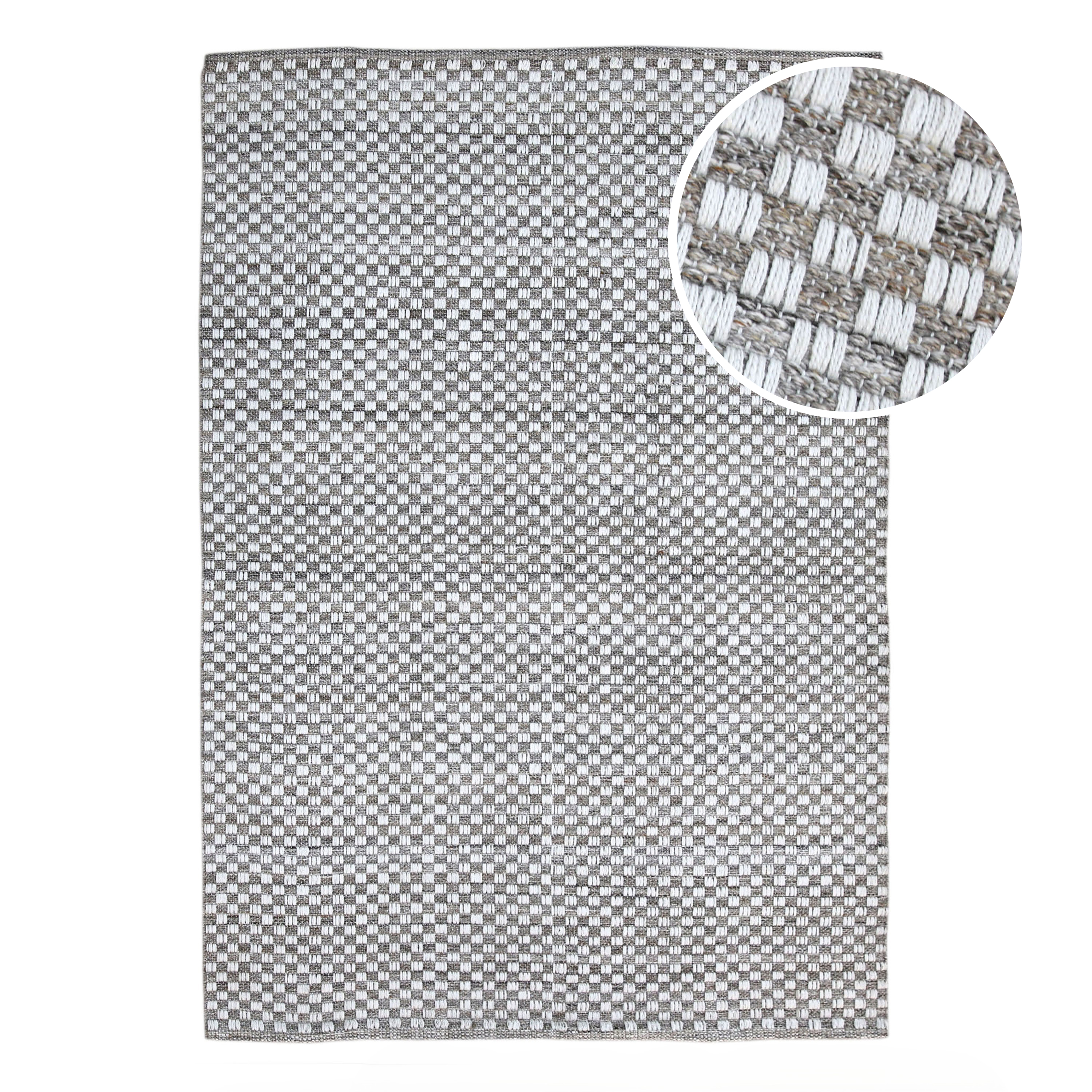 AXI Cyprus Tapis d'extérieur, rectangulaire, marron , 140 x 120 cm / Épaisseur : 5 mm- Tapis ...