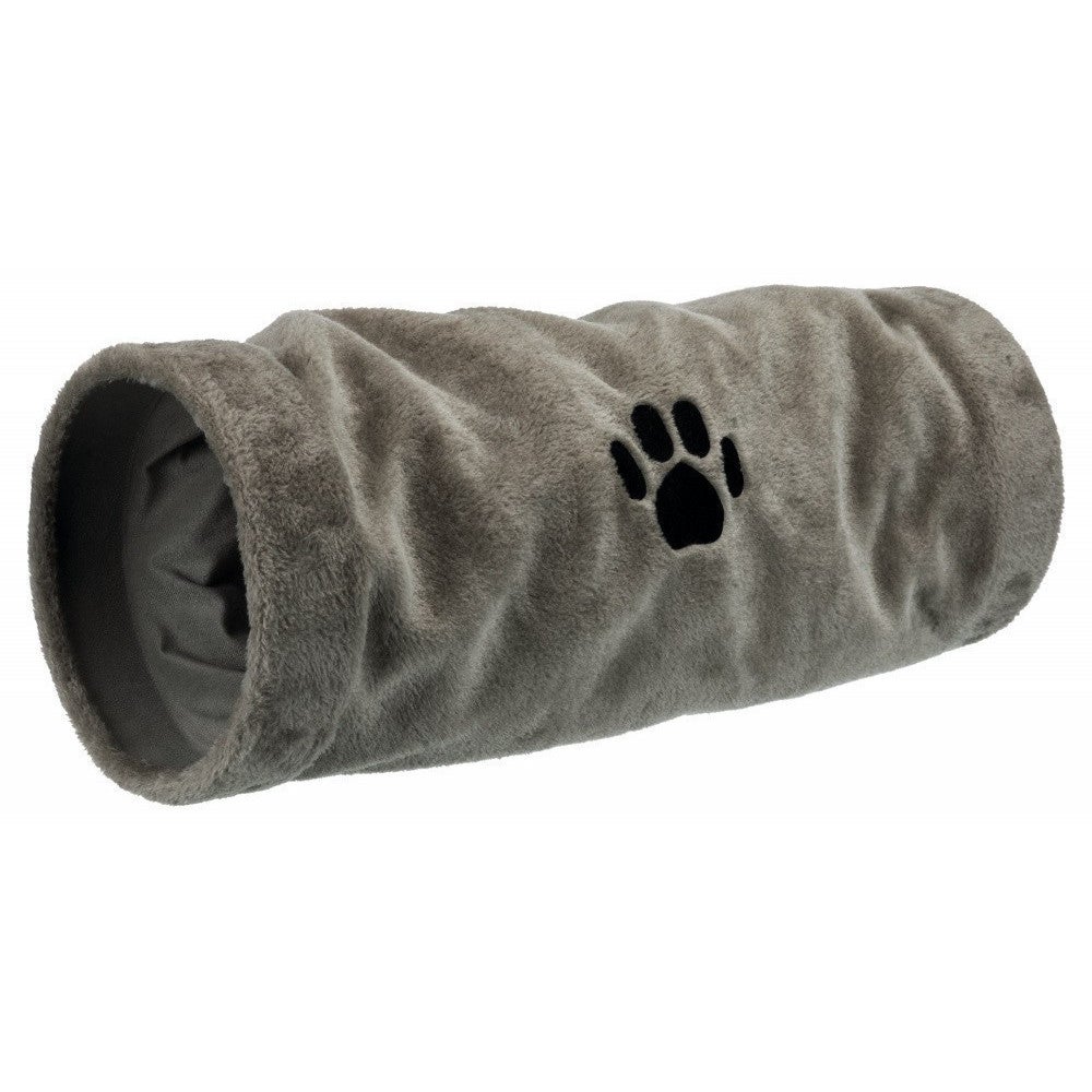 Trixie -Tunnel de jeu, peluche gris ø 22 × 60 cm | Leroy Merlin
