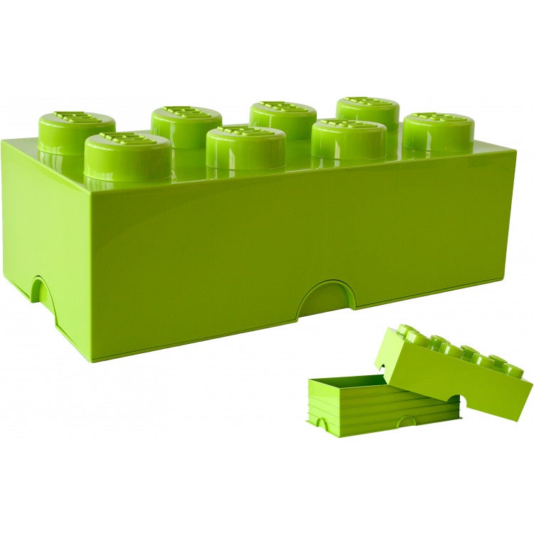 Boîte de rangement LEGO Brique 8 vert citron (4004) | Leroy Merlin