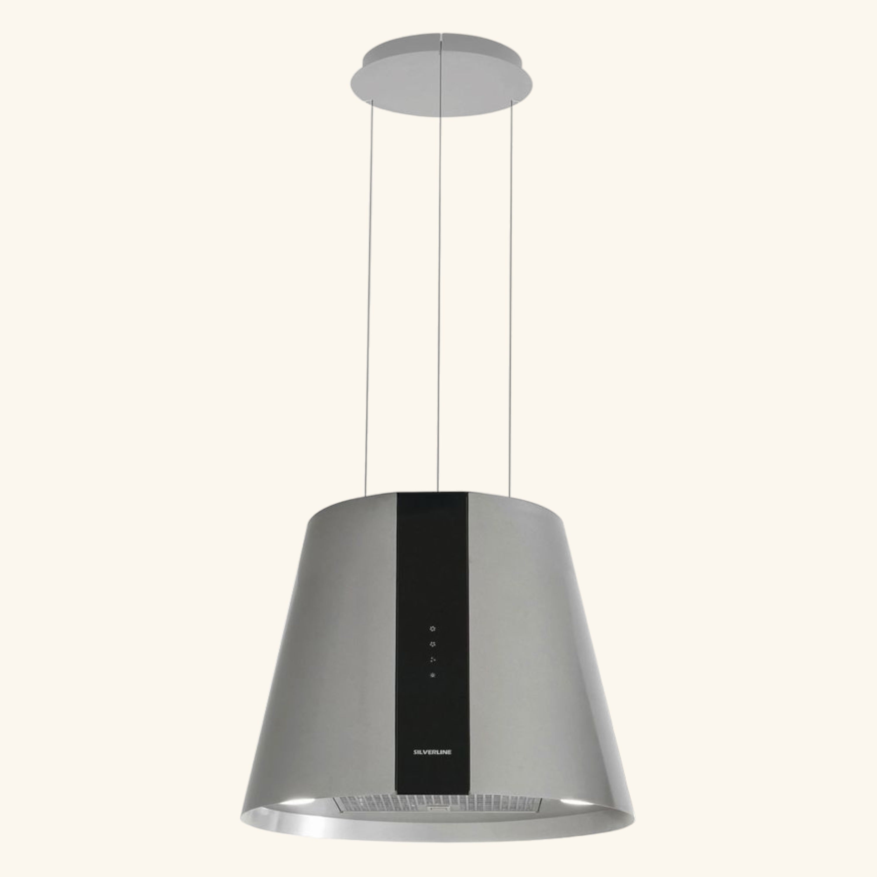 Hotte cuisine en îlot Silverline PURE PLUS argenté 50 cm | Leroy Merlin