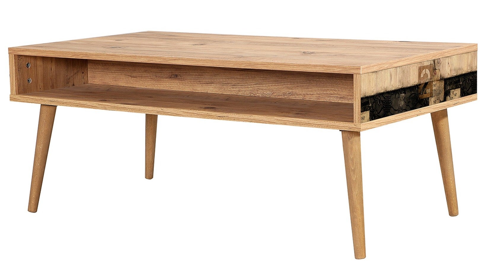 Table basse en bois clair originale avec niche Kiza 764 | Leroy Merlin
