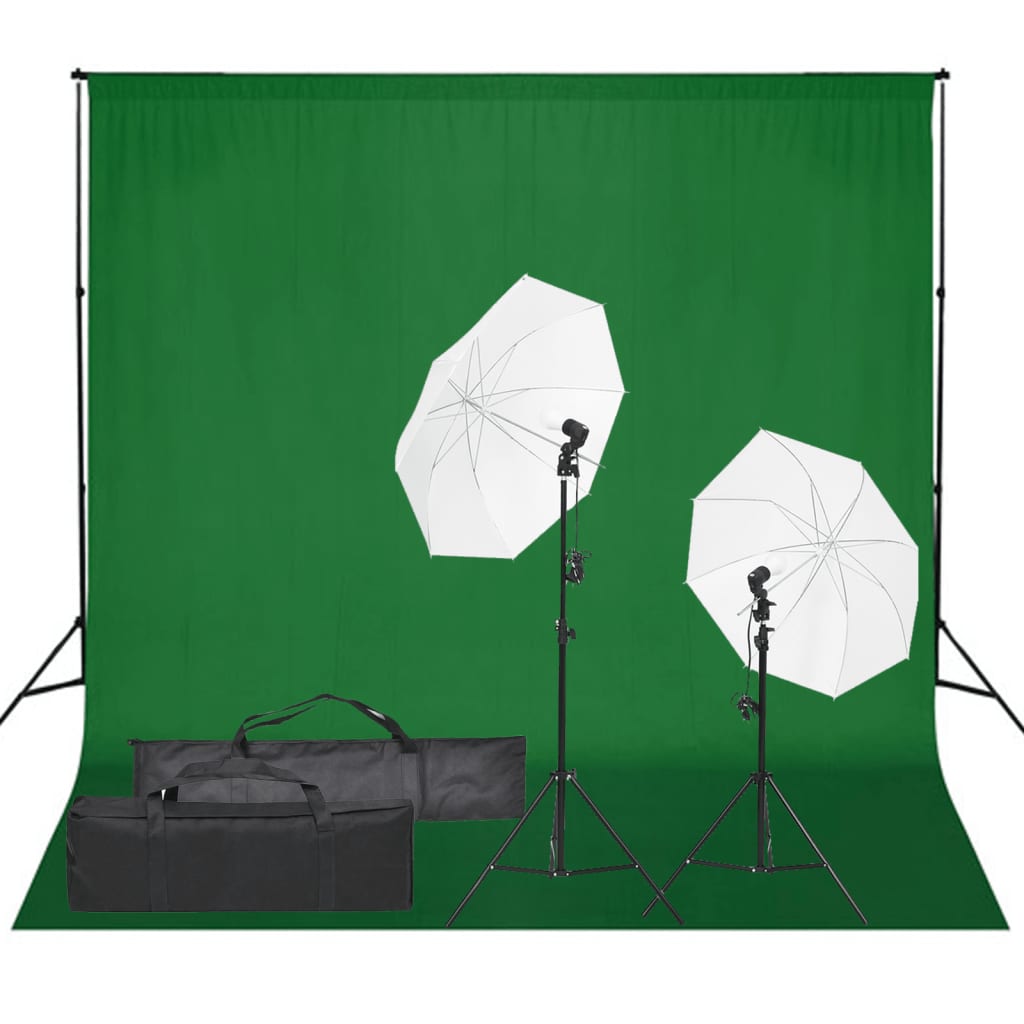 VidaXL Kit de estudio fotográfico con set de luces y fondo | Leroy Merlin