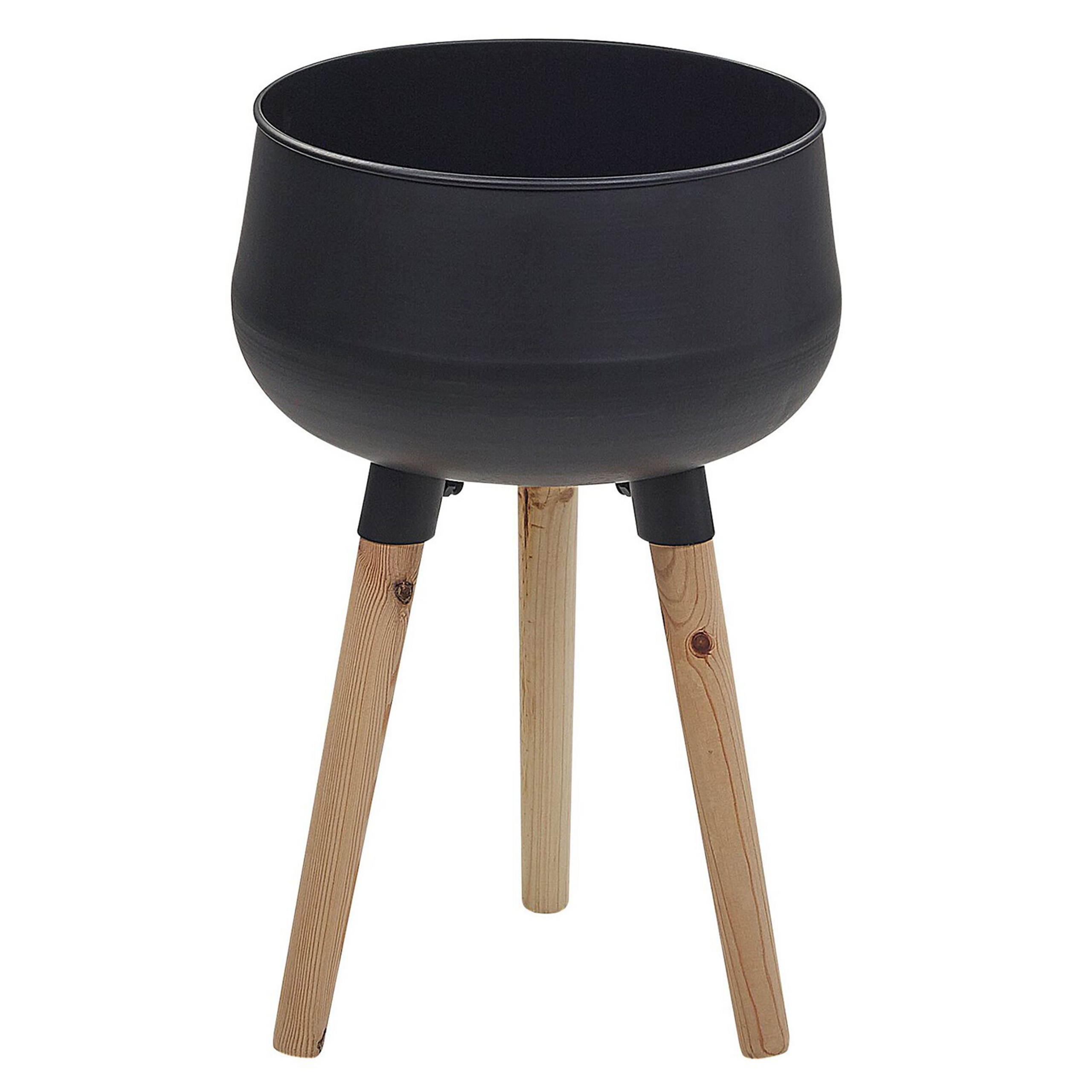 Vaso per piante rialzato AGROS Metallo Nero | Leroy Merlin