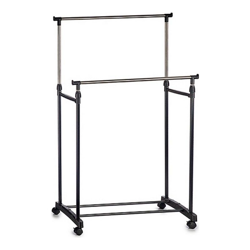 Perchero metalico 2 barras ruedas 32x80x162cm 78284 kipit | Leroy Merlin