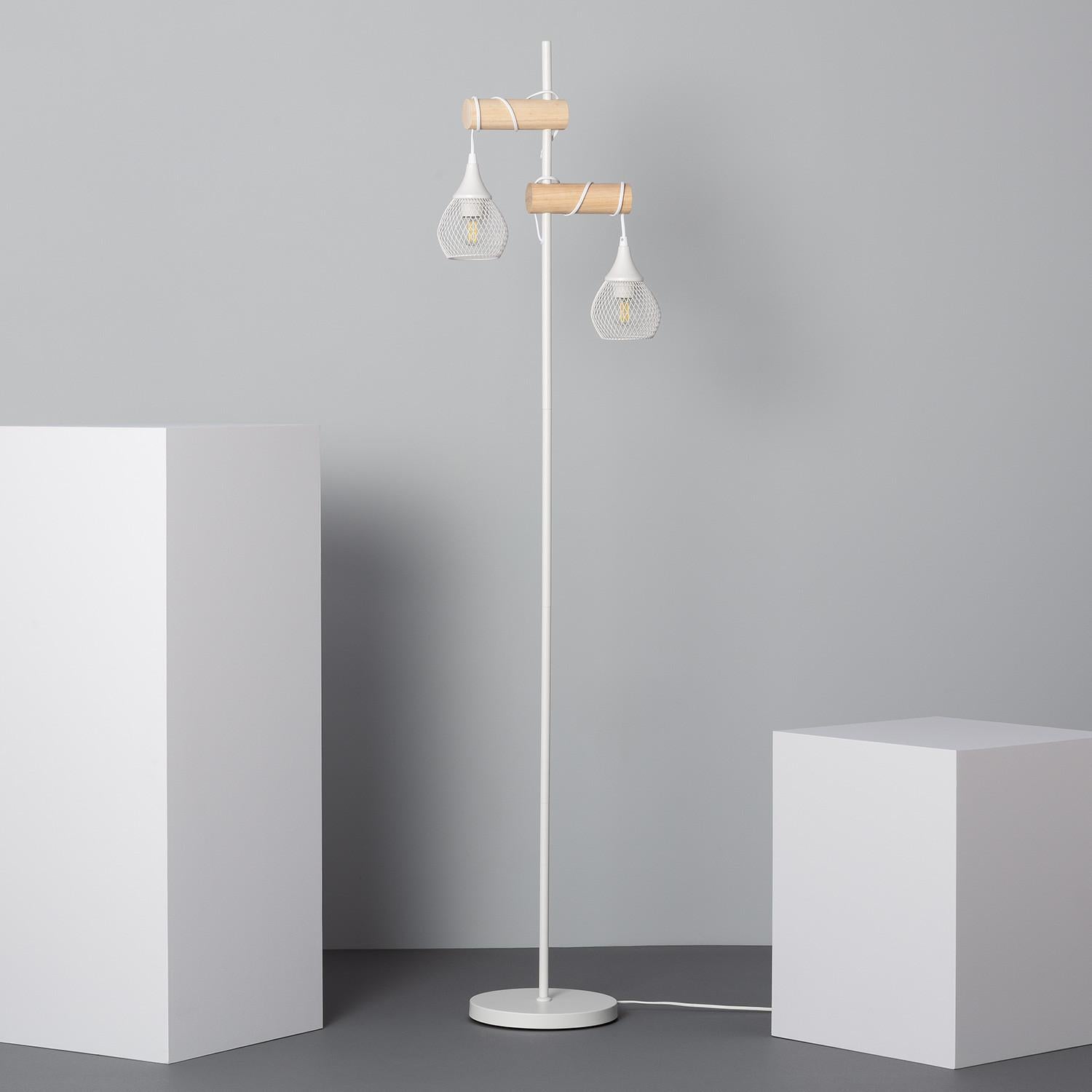 Lampadaire Monah WiFi avec Variateur Noir | Leroy Merlin