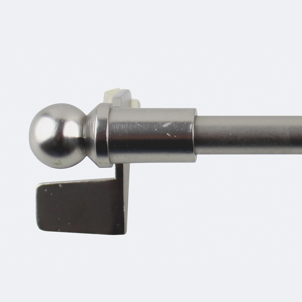 Kit tringle à rideaux Sans-Perçage Extensible 60-80cm Nickel Mat ...