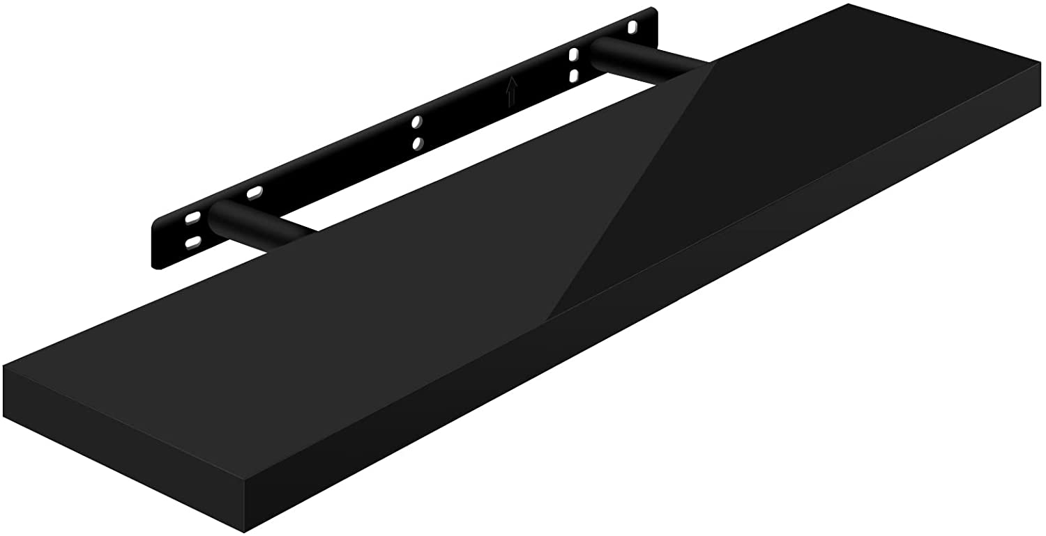 Étagère Murale WOLTU,Tablette Murale Panneau de Bois,80x22,9x3,8cm ...