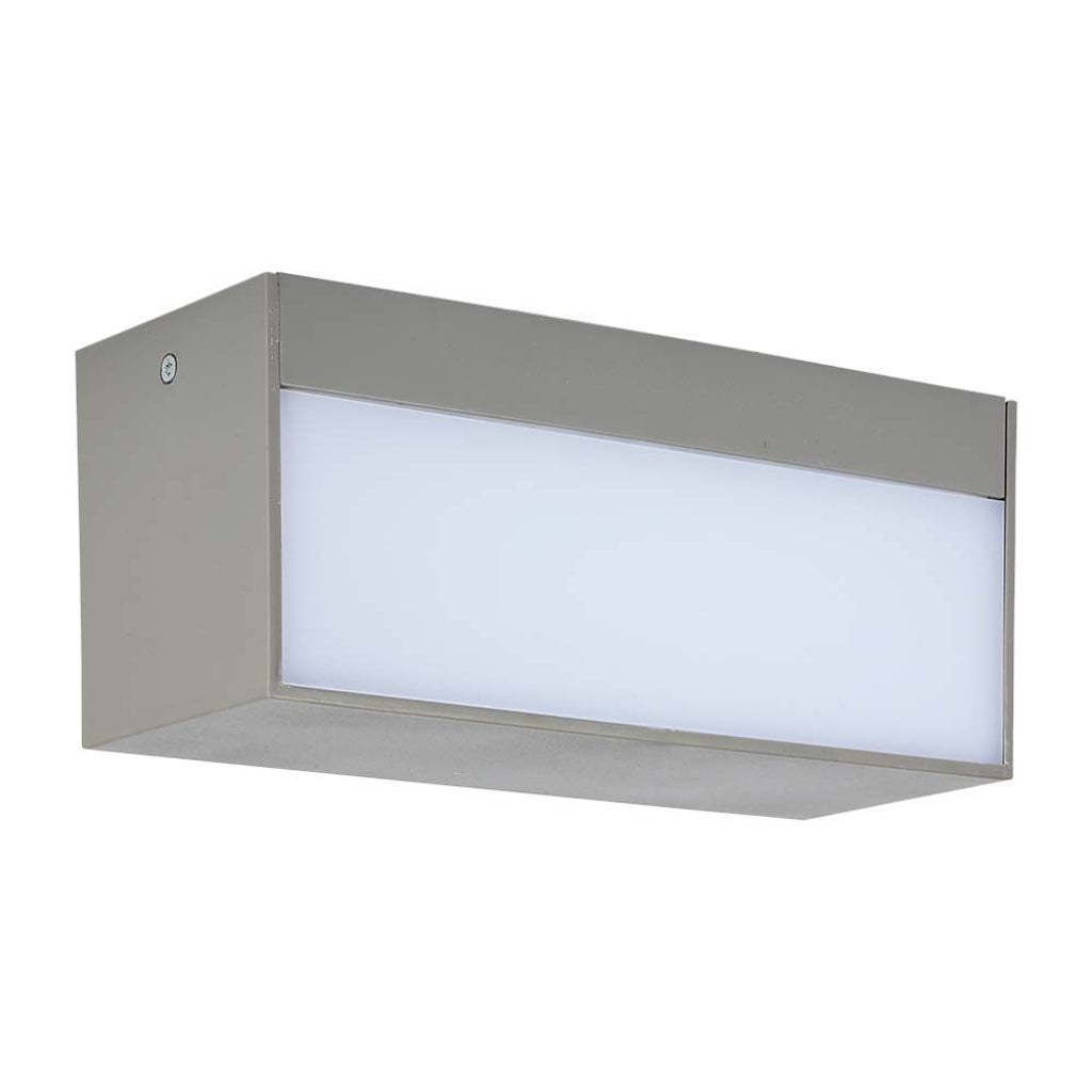 Aplique Rectangular LED 12W Doble Haz de Luz Color Gris 6400K IP65 ...