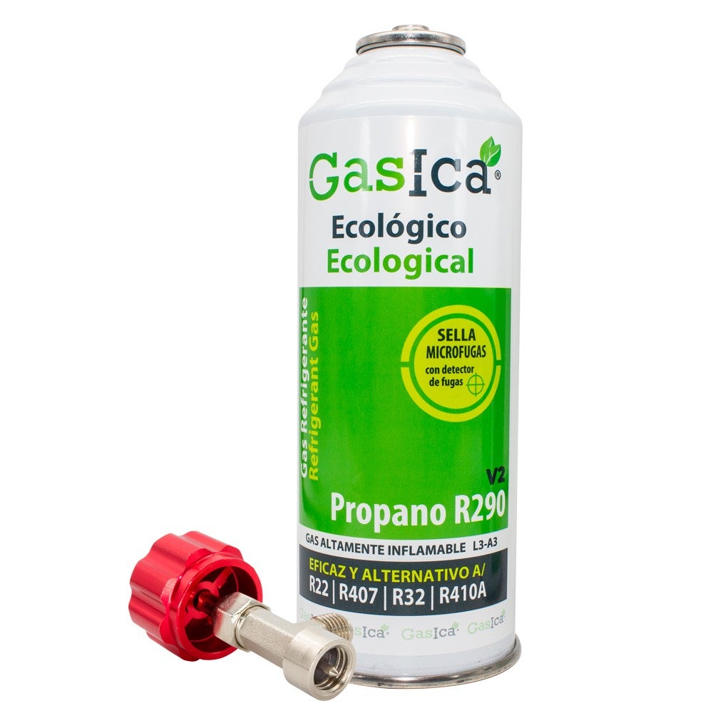 Gaz réfrigérant GASICA V2, substitut du R22, R407, R410A et R290, plus ...