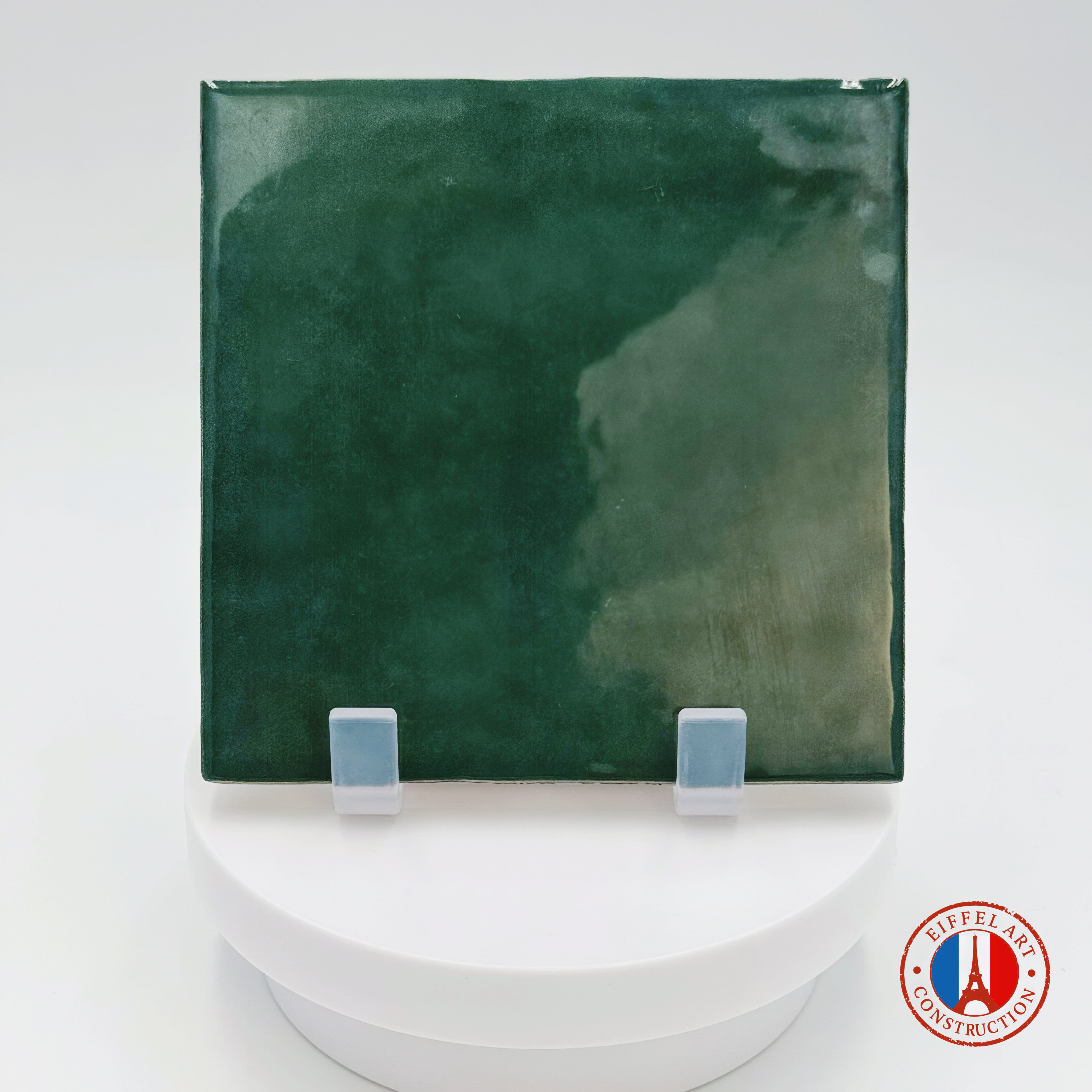 Carrelage mur effet zellige bejmat vert 13,2x13,2 cm ARTISAN MOSS GREEN ...