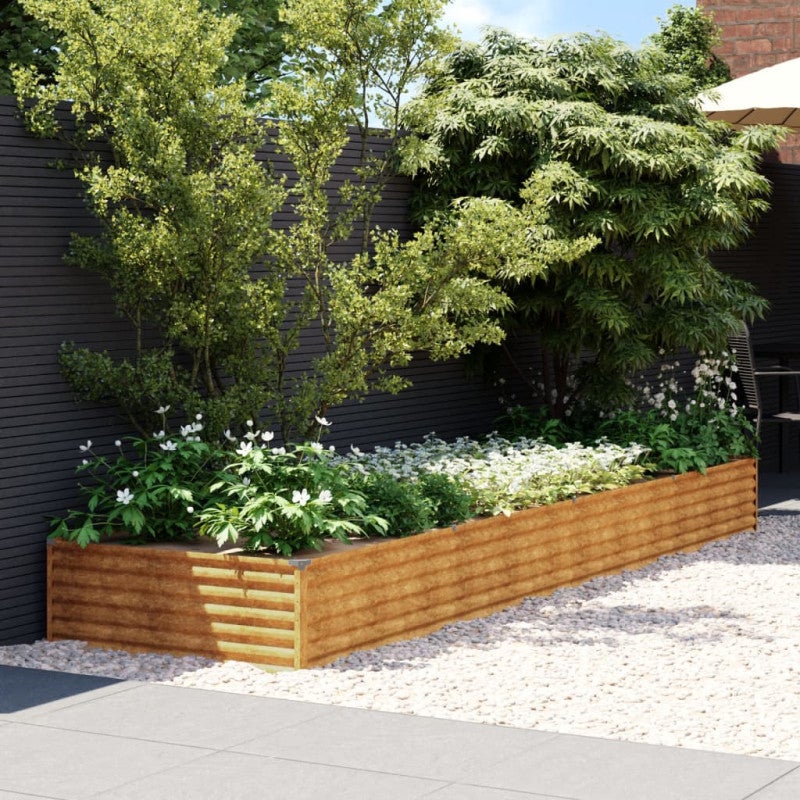 VidaXL Jardinera acero corten 387x100x36 cm | Leroy Merlin