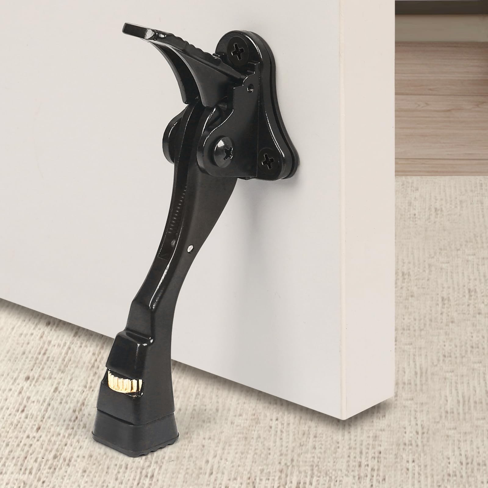 Butée de porte noire, butée de porte robuste, butée de porte réglable ...