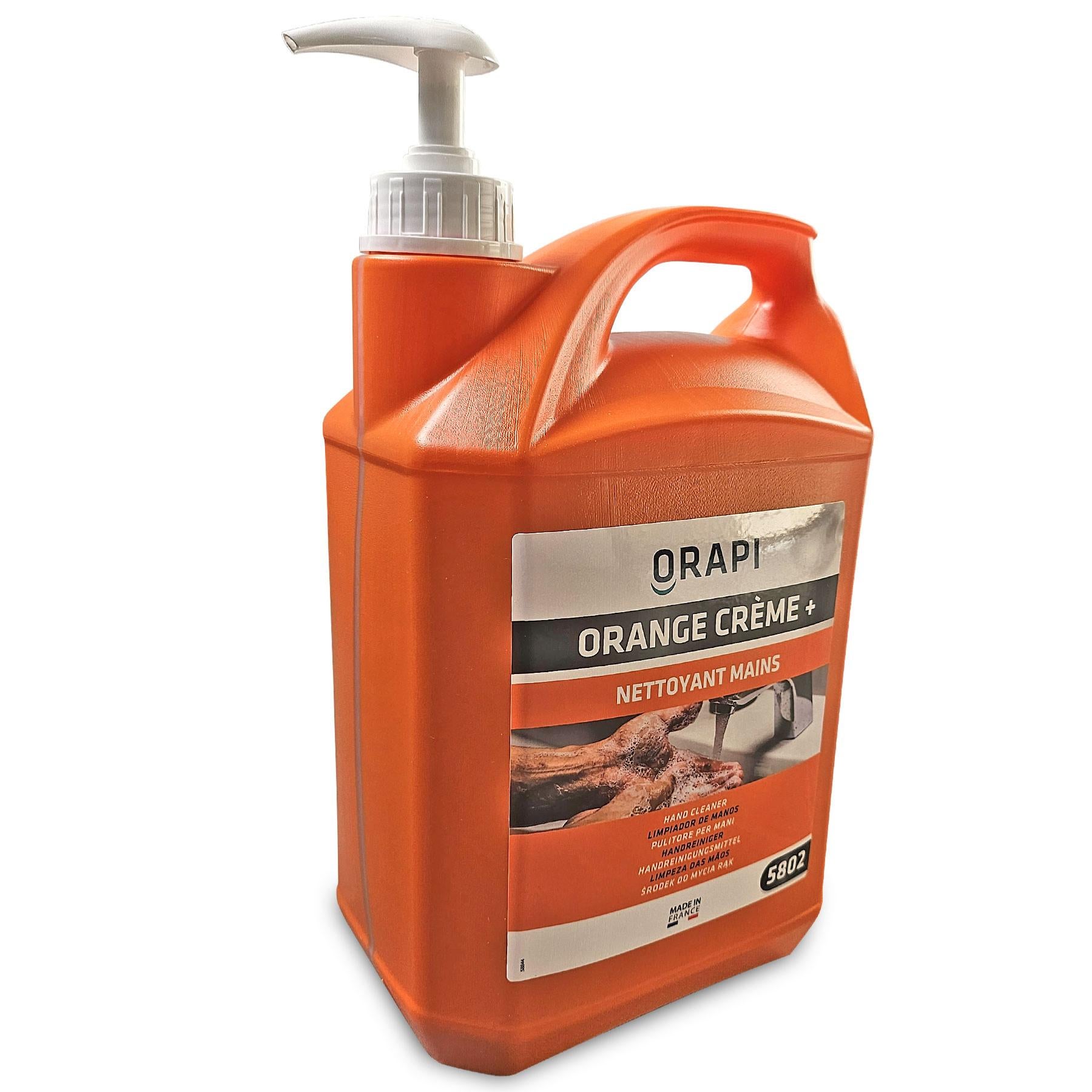 SAVON NETTOYANT MAIN, ORANGE CREME + POUR ATELIER - 5L | Leroy Merlin