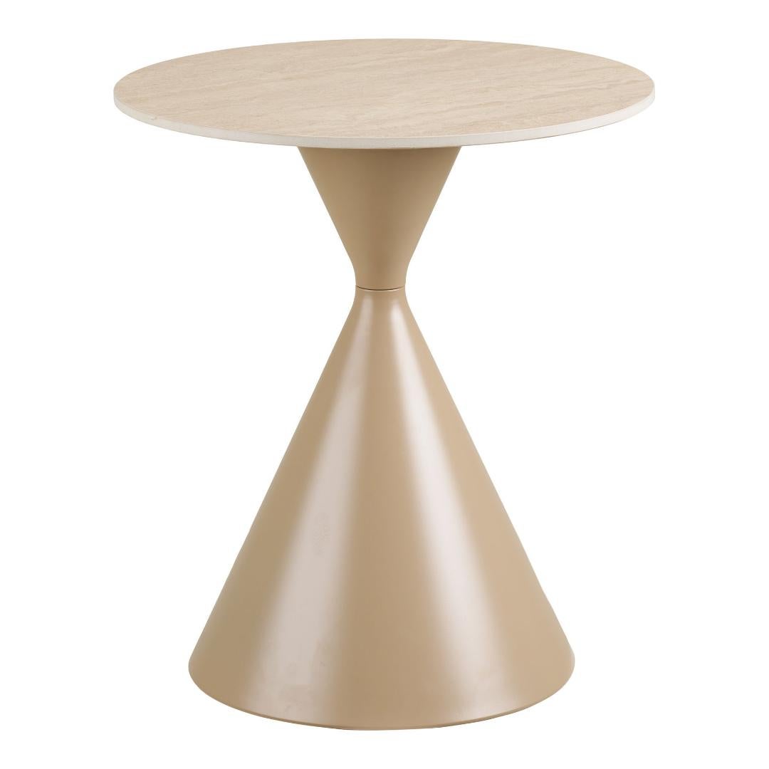 Elin table d'angle Ø50cm sable. | Leroy Merlin