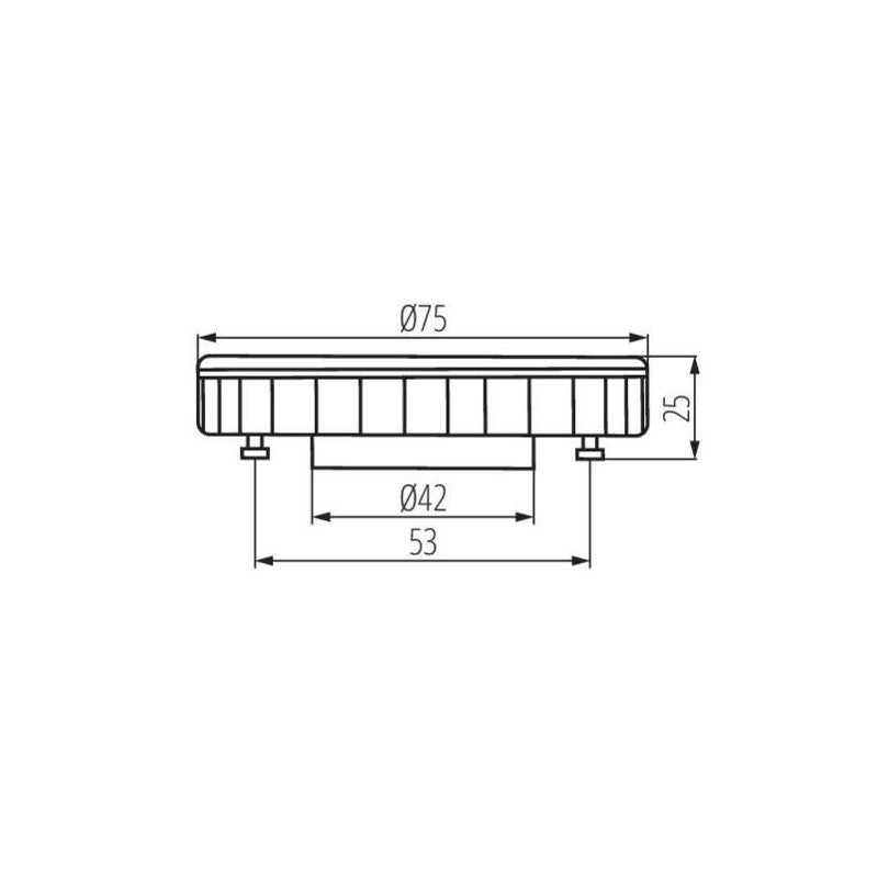 Bombilla LED GX53 de 9W equivalente a 57W - Blanco Día 6000K | Leroy Merlin