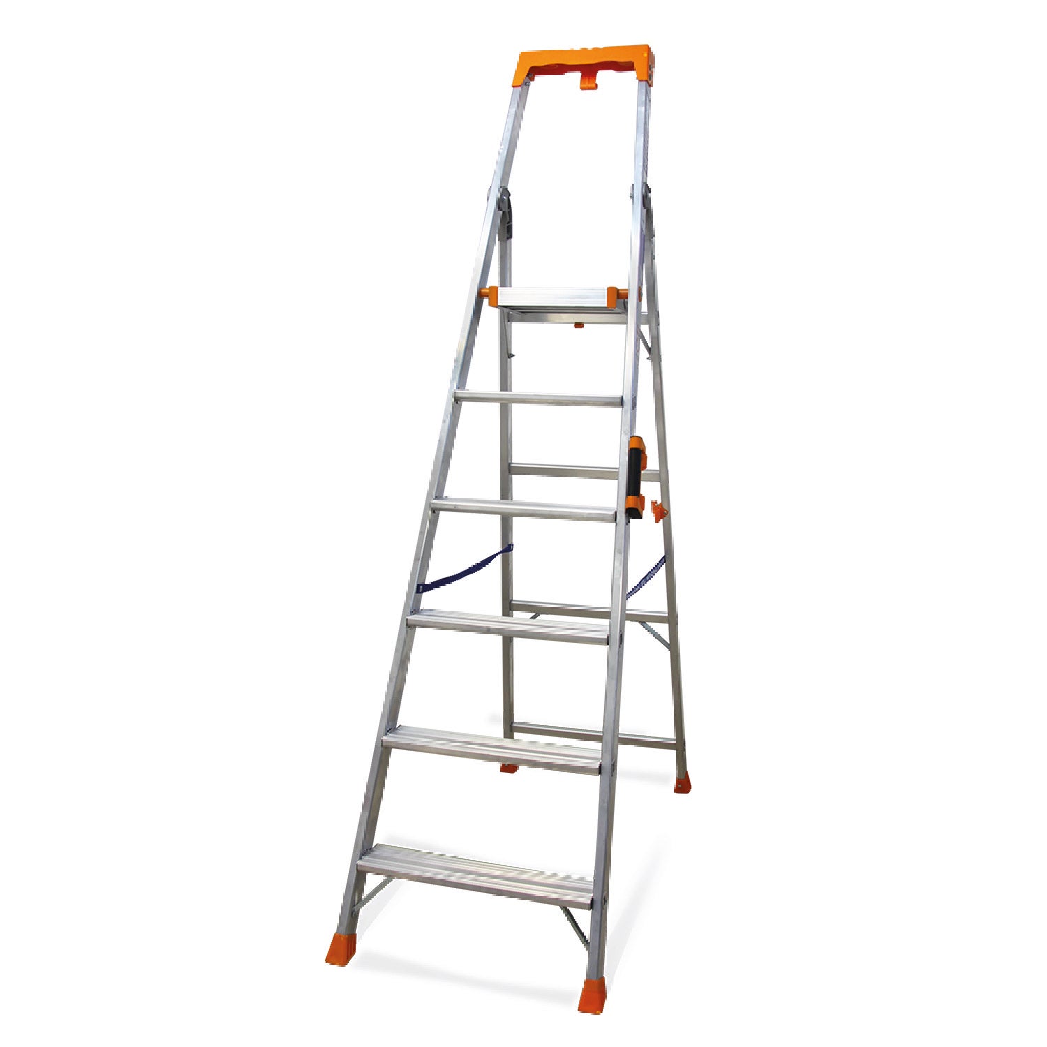 Escabeau Super Pro 6 Marches - Hauteur Travail 3,38M, Aluminium Anodisé ...