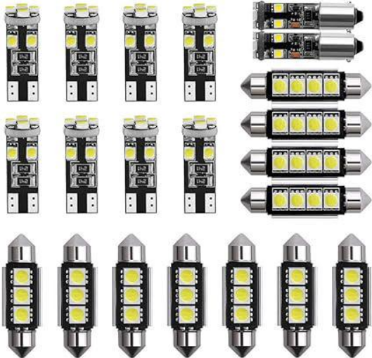 Bombillas LED 6000-8000K 12V Bombillas Mini Bombillas interiores ...