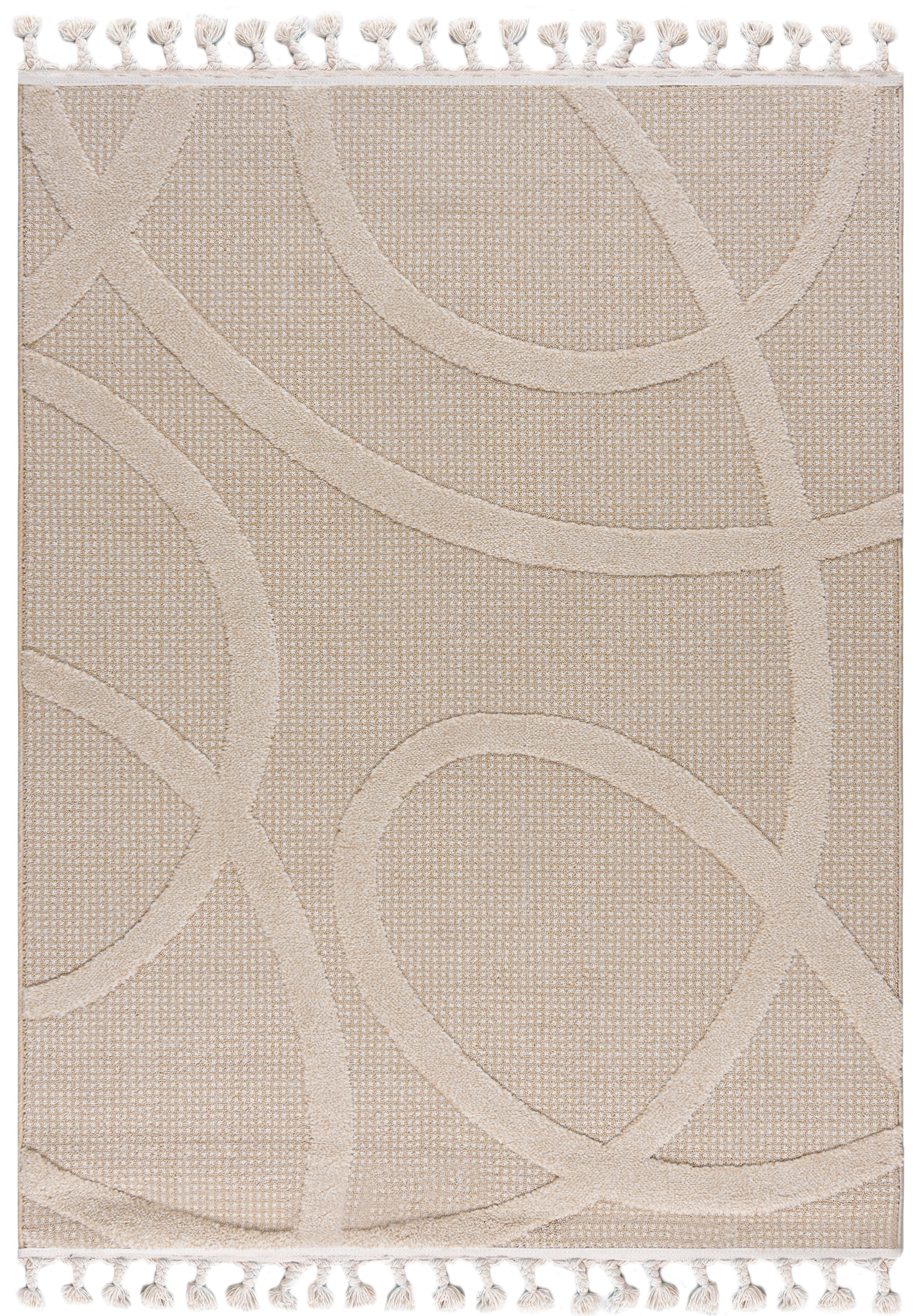 Tapis d'intérieur Pisa Arcano Mazovia Rectangle 80 x 150 cm Beige ...