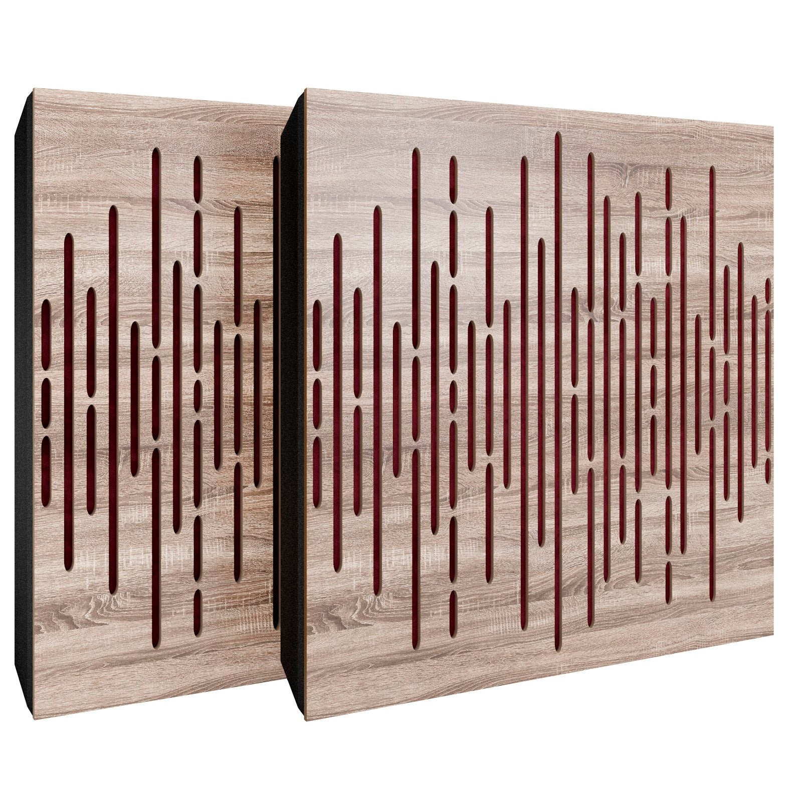 Lot de 2 Panneaux acoustiques WAVE-F décoratifs insonorisants 50x50x5 ...