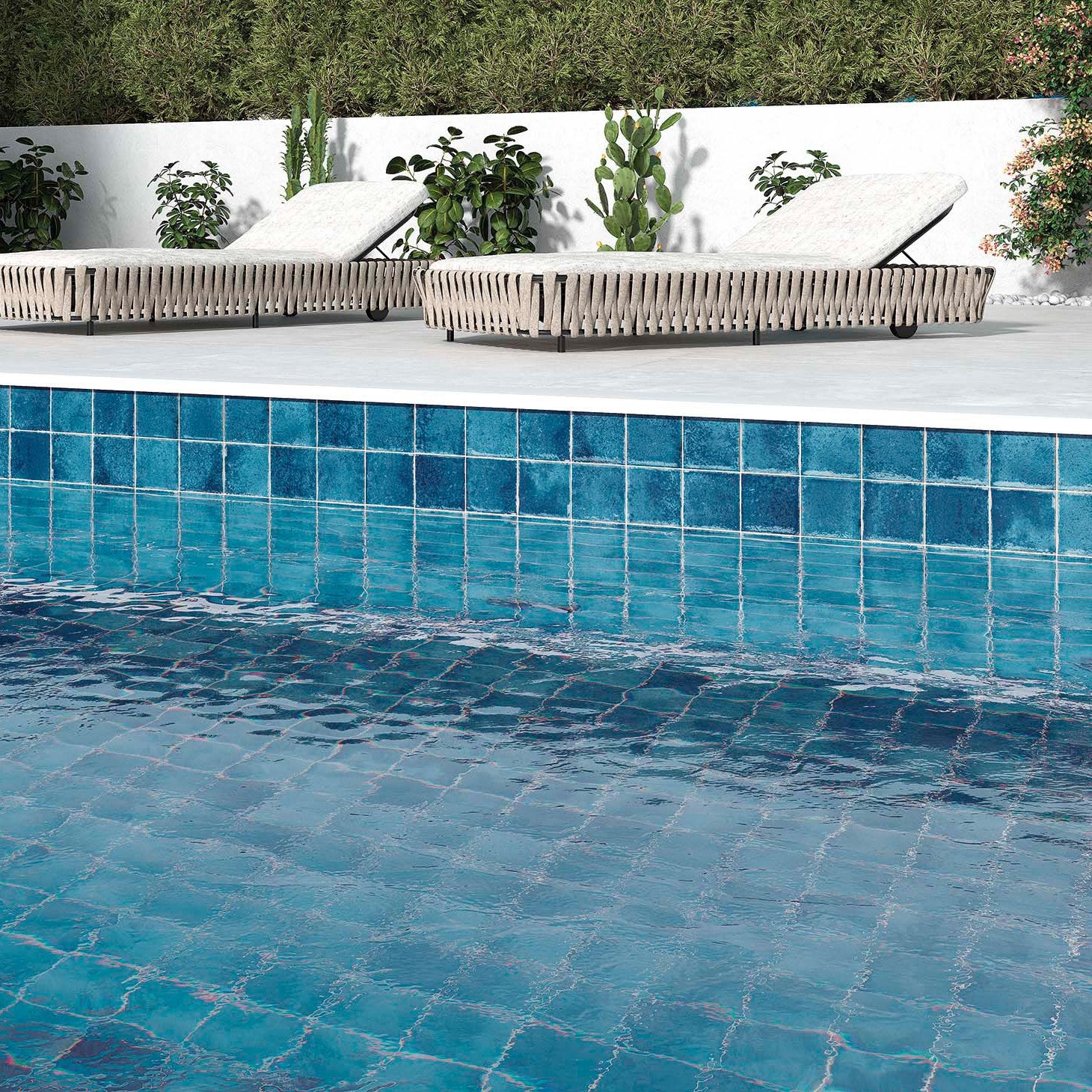 Azulejo interior y exterior. Porcelánico Premium Serie Nissel Blue ...