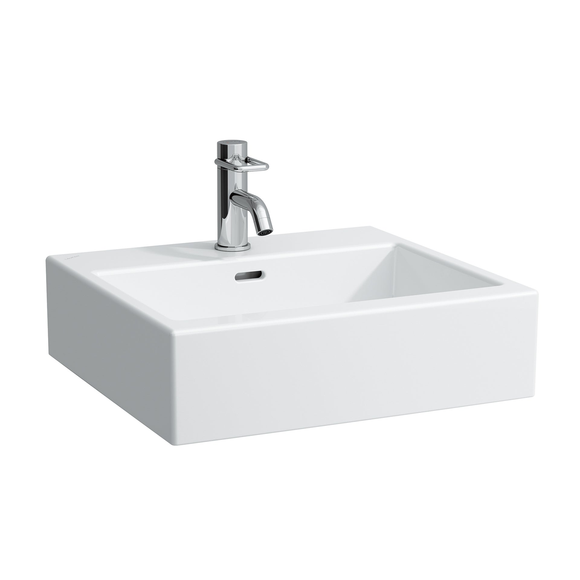 LAUFEN Living City lavabo, 3 trous pour robinet, avec trop-plein, 50x46 ...