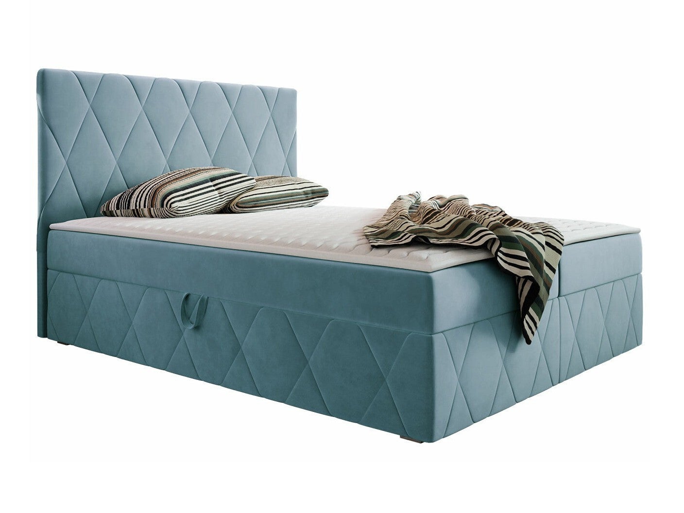Letto continentale Comfivo 225, Continentale, Doppio, Blu, 140x200 ...