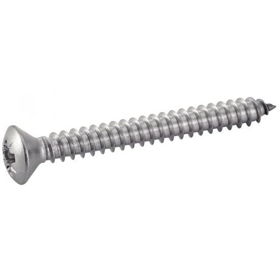 Vis à tôle tête fraisée bombée pozidrive forme C inox A2 DIN 7983 2,9X6 ...