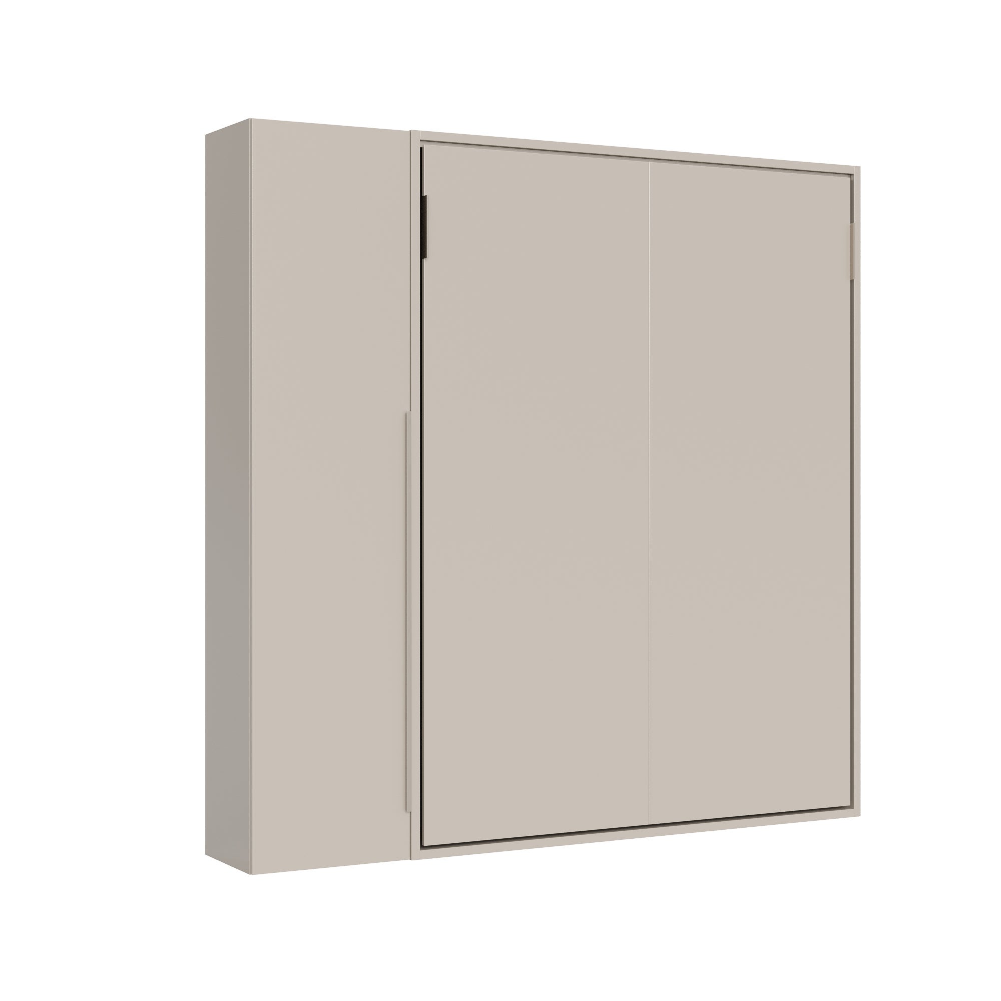 Cama doble vertical plegable Versia 160 con armario de 1 puerta a la ...