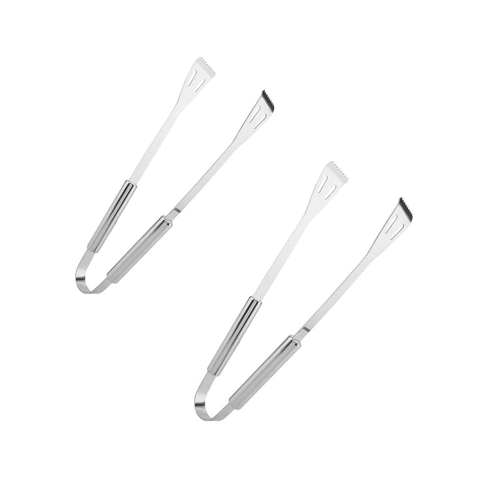 Lot de 2 pinces de Cuisine en Inox pour Barbecue et Plancha | Leroy Merlin