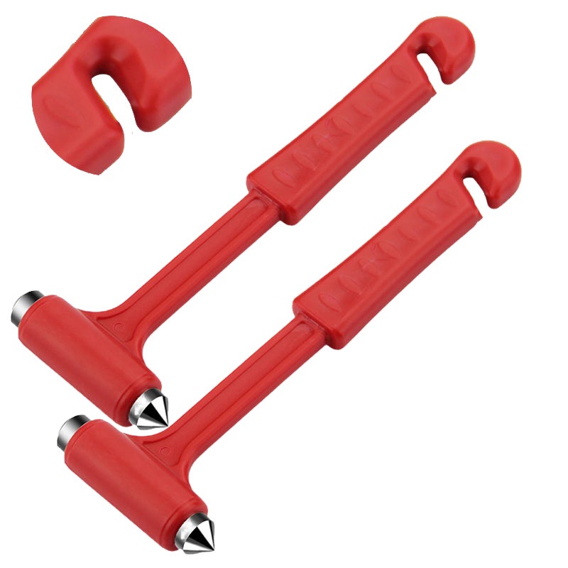 Martillo de seguridad para coche de mango largo multifuncional de 2 uds ...