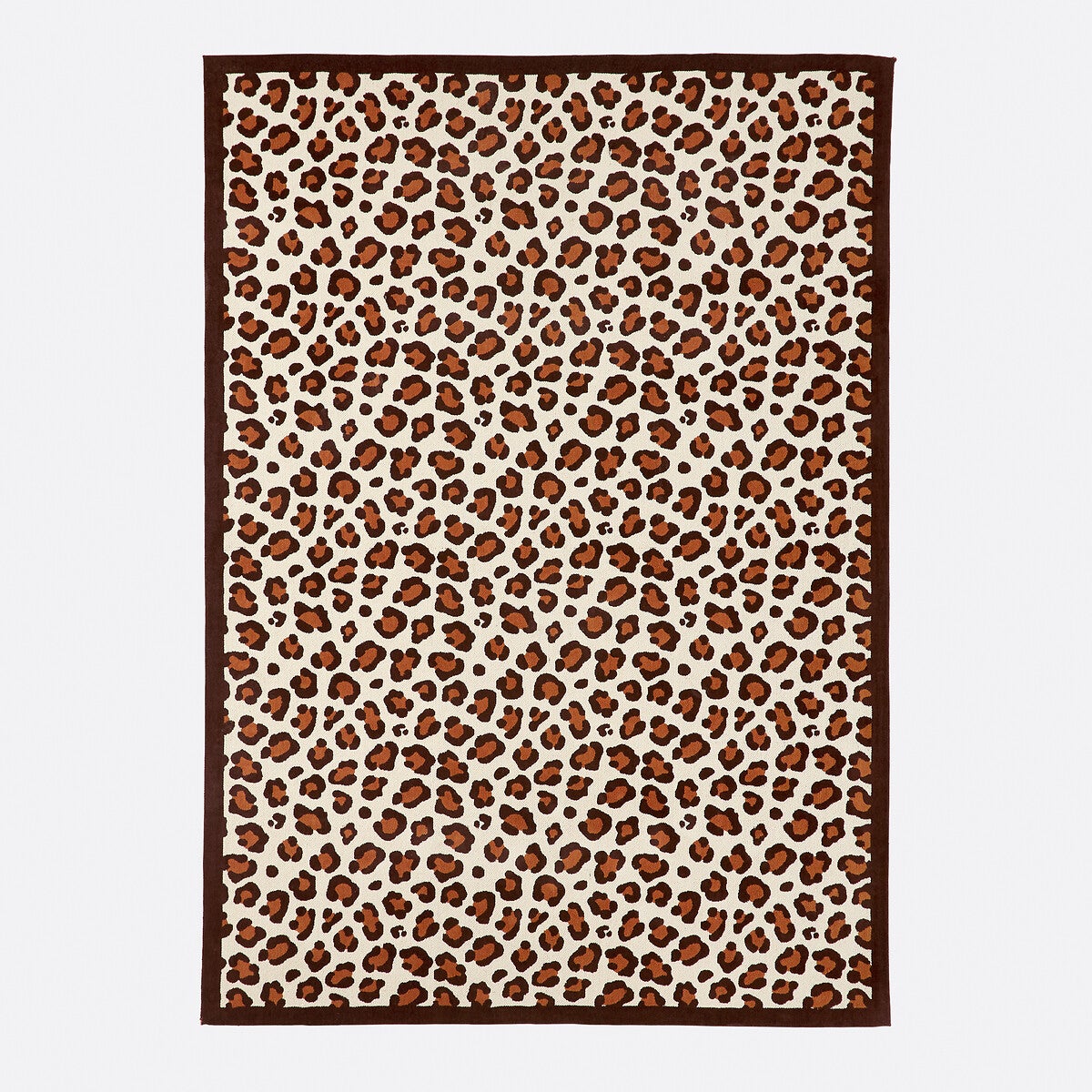 Tapis motif léopard, Nimia - Marron/écru - 120 x 170 cm | Leroy Merlin