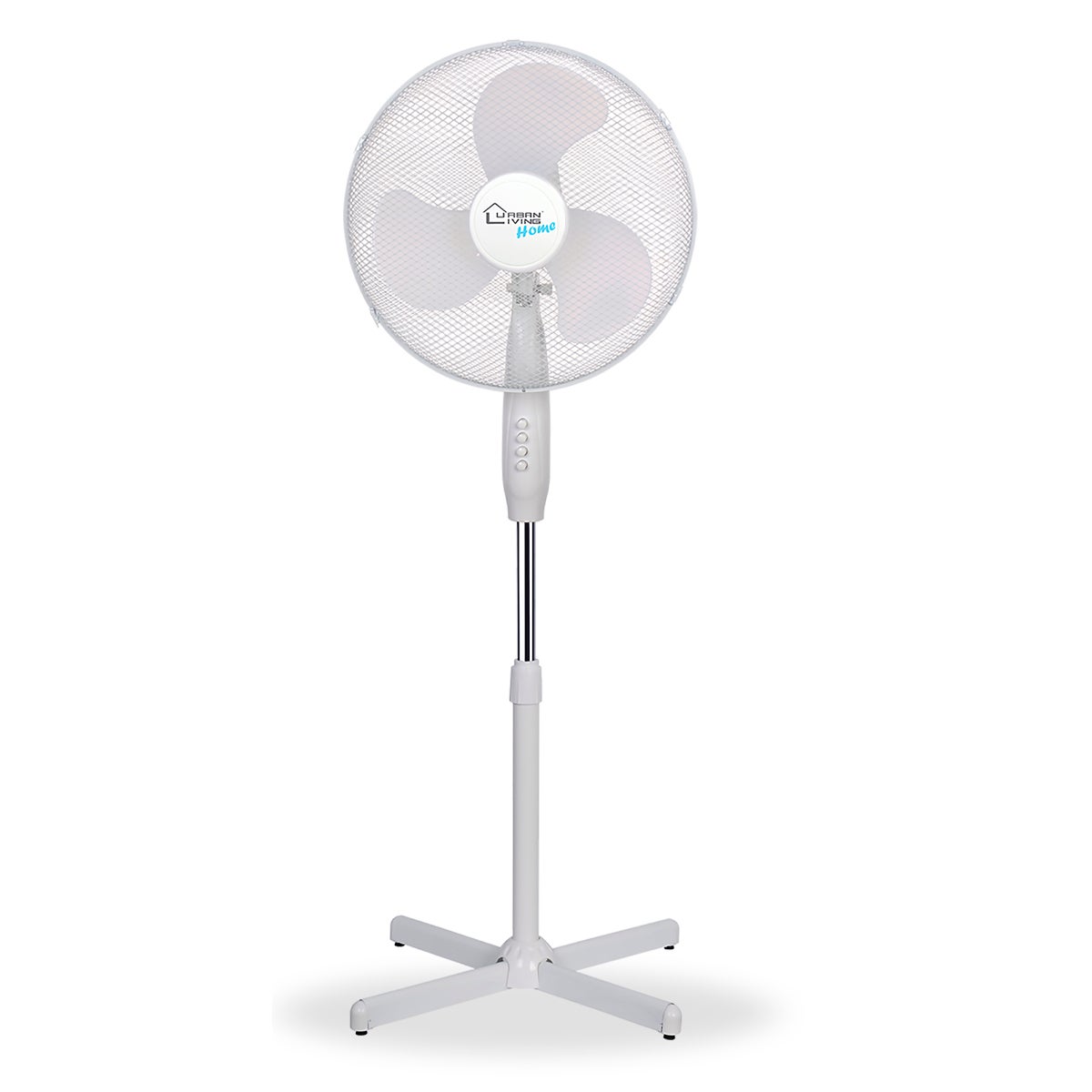 45W 40cm 3 -peed White Standing Fan | Leroy Merlin