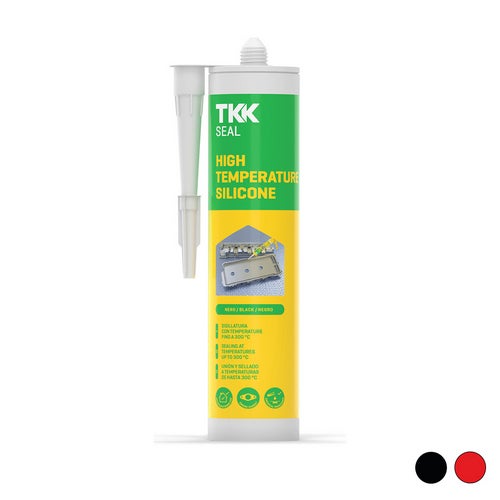 JOINT SILICONE HAUTE TEMPÉRATURE 300 ml - Noir | Leroy Merlin