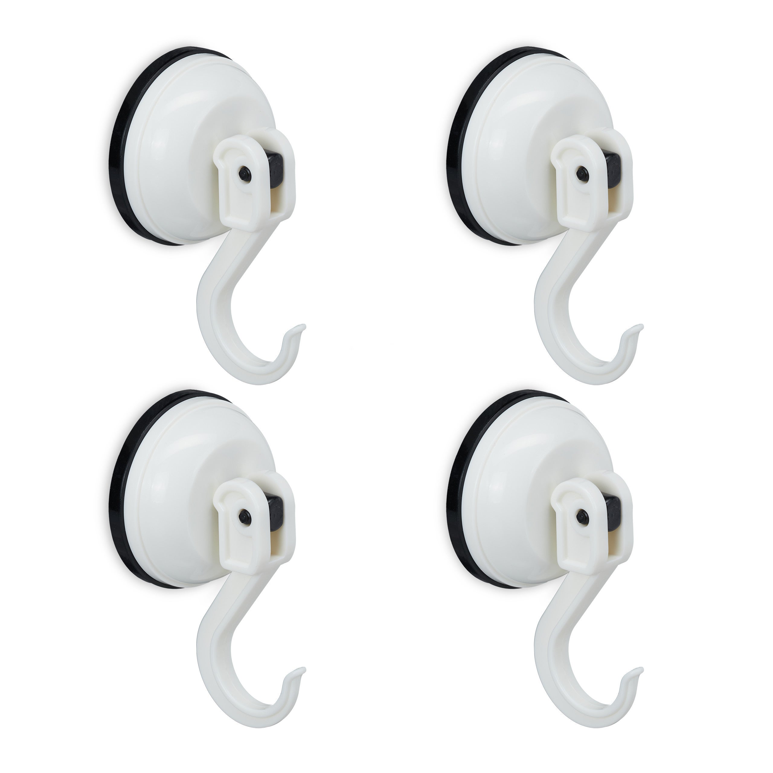 Relaxdays Ganchos Ventosa Set 4, Extra Firmes, Cargan 1 kg c/u ...