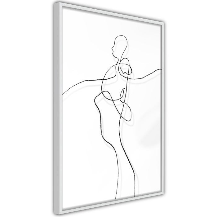 Affiche Murale Encadrée "Entanglement" 40 x 60 cm Blanc | Leroy Merlin