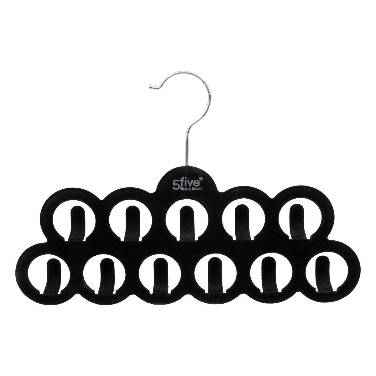 Ceintre à ceintures en feutrine noir - 5five | Leroy Merlin